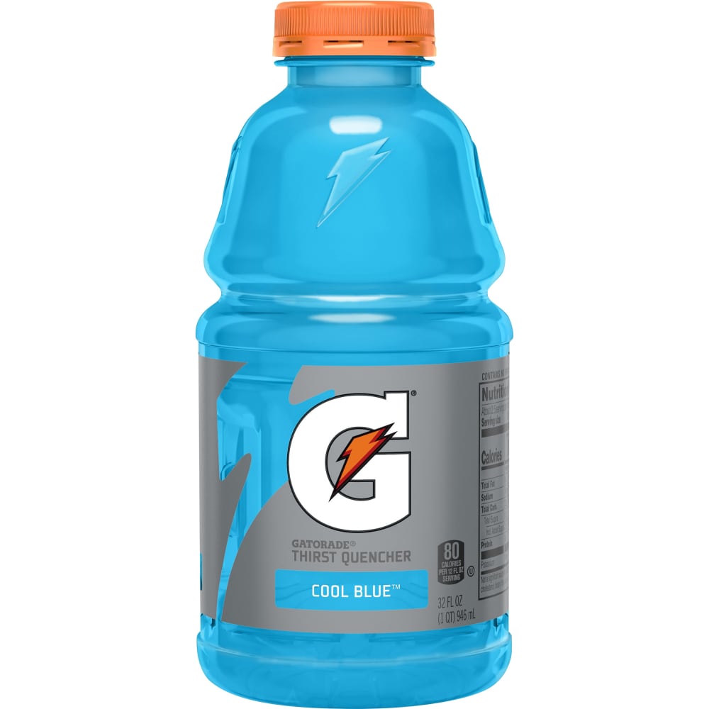 GATORADE THIRST QUENCHER COOL BLUE RASPBERRY 32 Oz. (PACK OF 12) – RPS ...