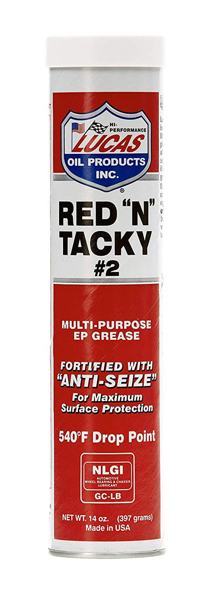 10005 LUCAS RED-N-TACKY CARTRIDGE 14OZ 12/1 CASE – RPS DISTRIBUTORS INC
